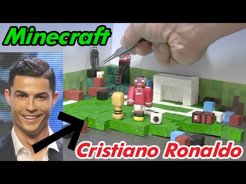 How to make Minecraft Cristiano Ronaldo | polymer clay art tutorial | Manchester United ...