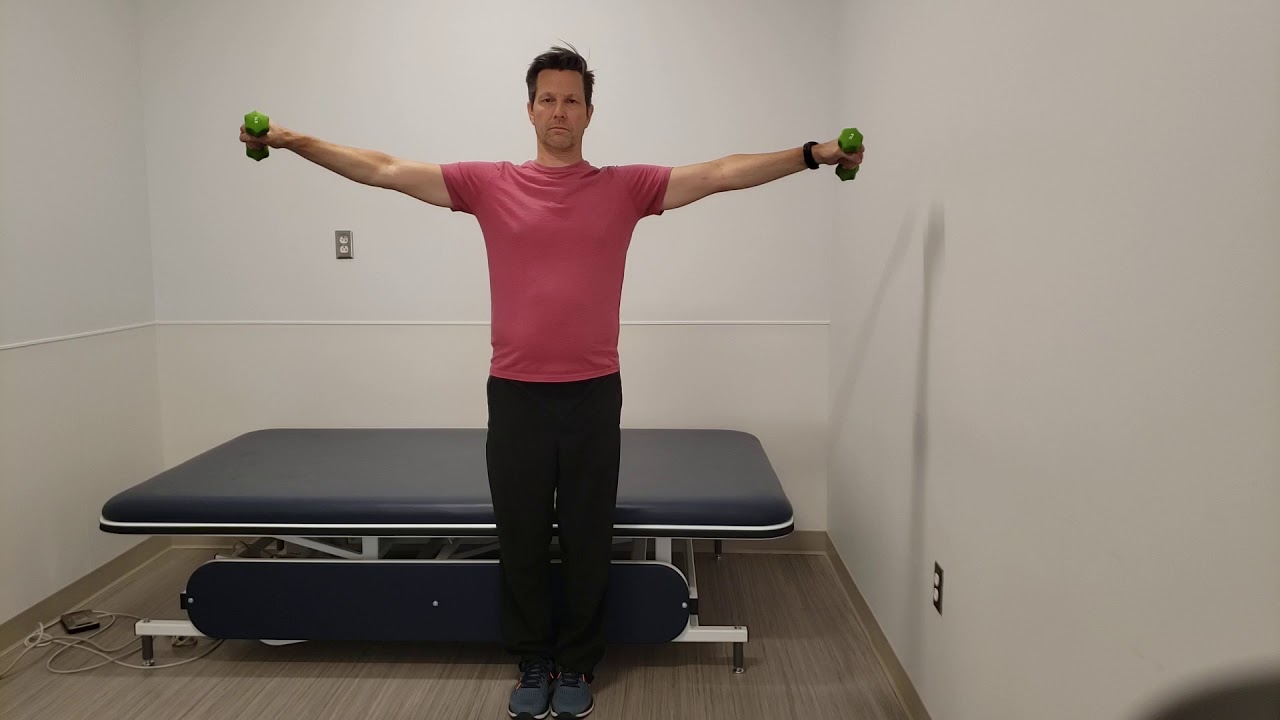 Shoulder and Scapular Strengthening with Dumbbells - YouTube