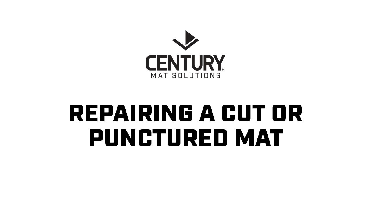 Repairing a Cut or Punctured Mat - YouTube