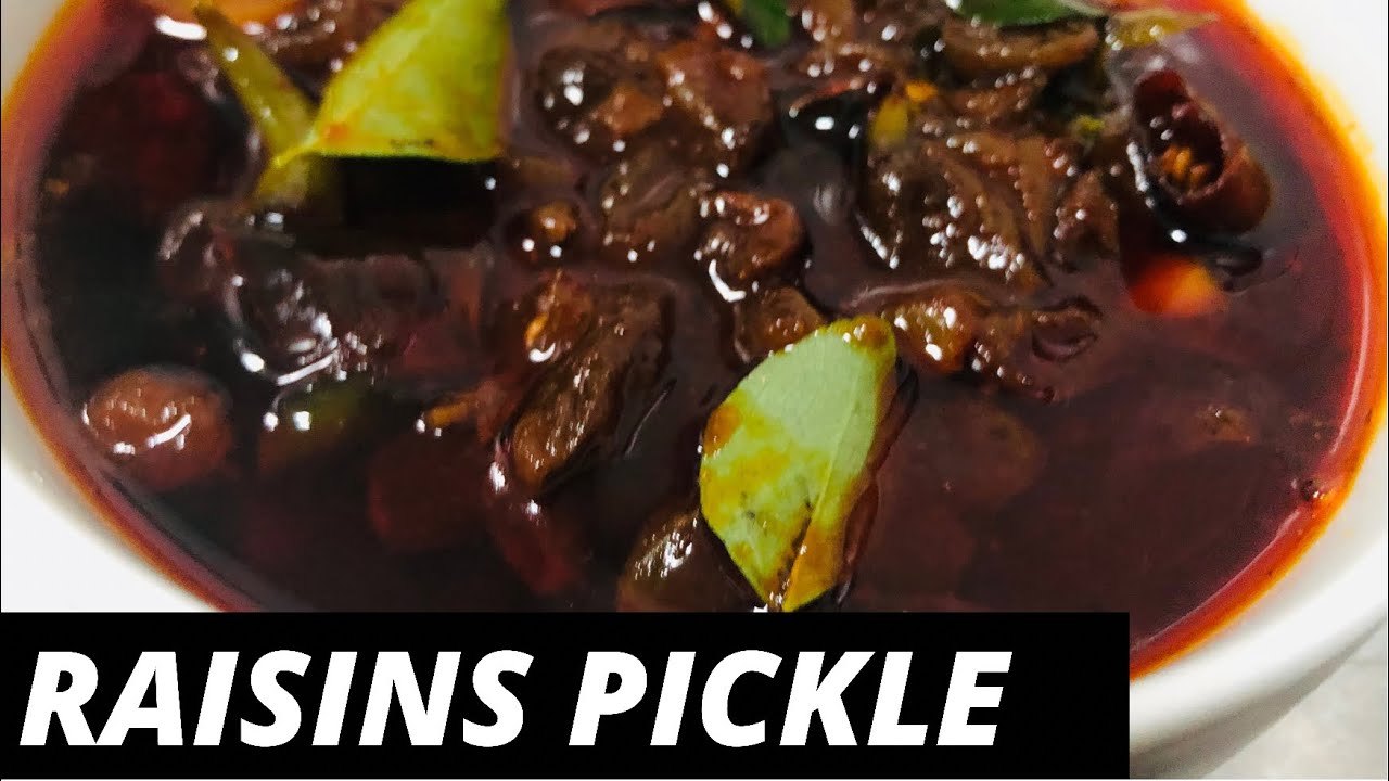 RAISINS PICKLE | ഒരു കിടിലം ഉണക്കമുന്തിരി അച്ചാർ | AFREEN’S TASTE WORLD ...