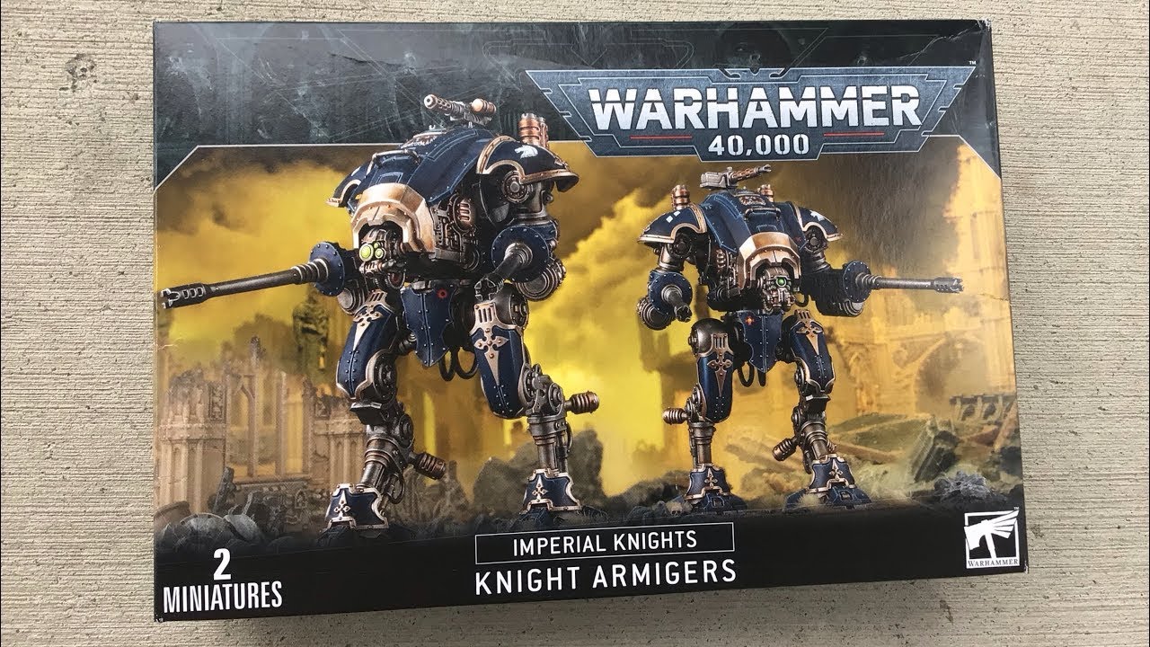 warhammer imperial knights knight armigers - YouTube