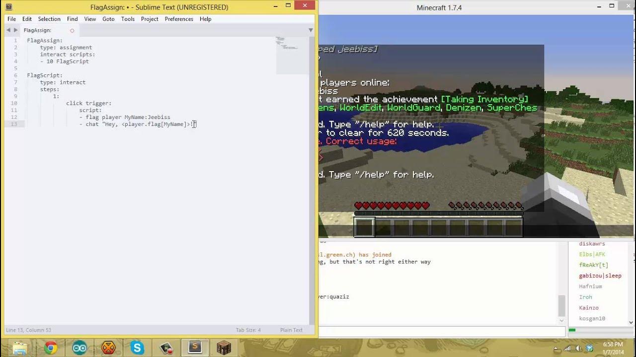 Denizen Scripting Tutorials - Flags 101: What is a Flag? - YouTube