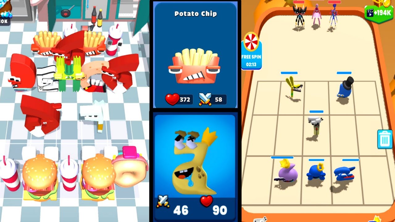 Merge ALPHABET LORE Food Battle + Merge ALPHABET NUMBER lore ⭐⭐⭐ Merge ...