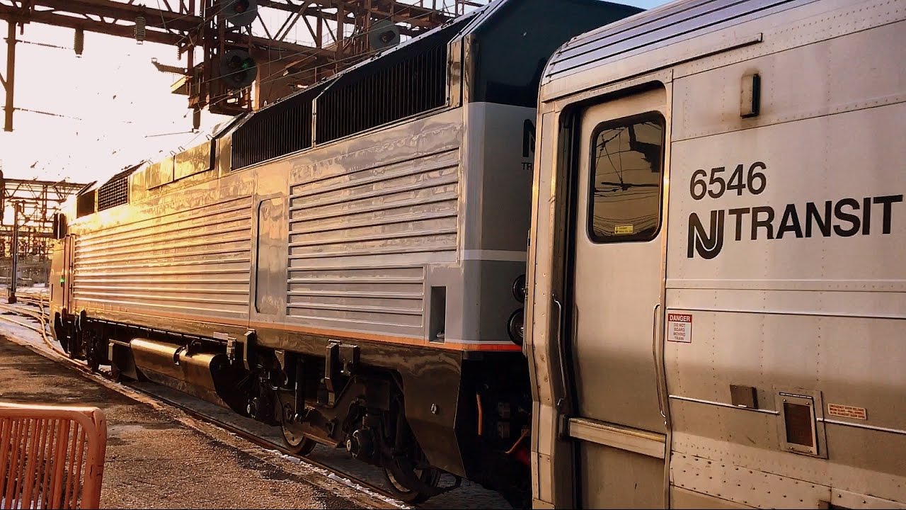 NJ TRANSIT Mainline run to Waldwick led by Alstom P42-AC #4023 Hoboken ...
