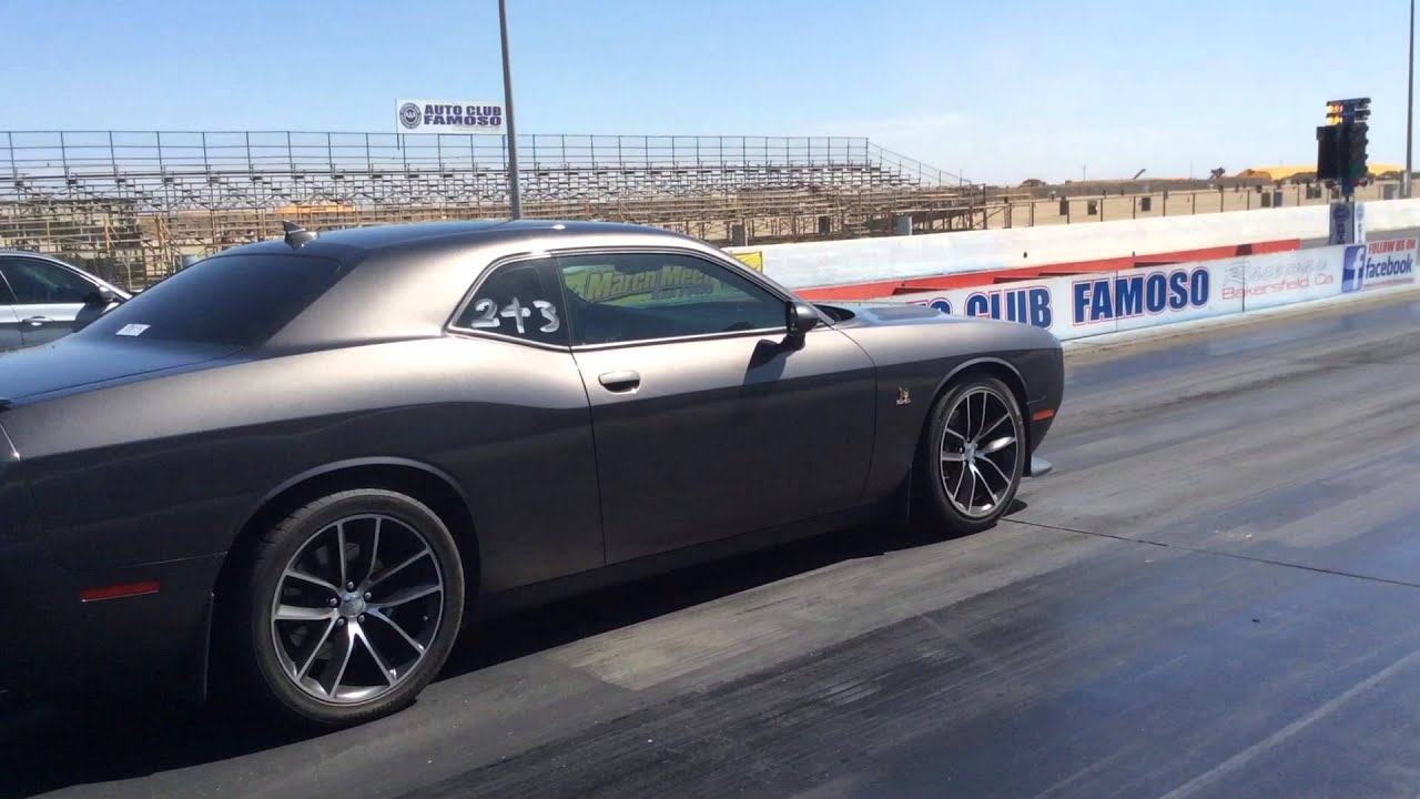 2015 Scat Pack Challenger vs twin turbo BMW - YouTube