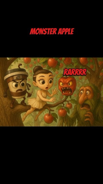 monster apple rarrr - YouTube