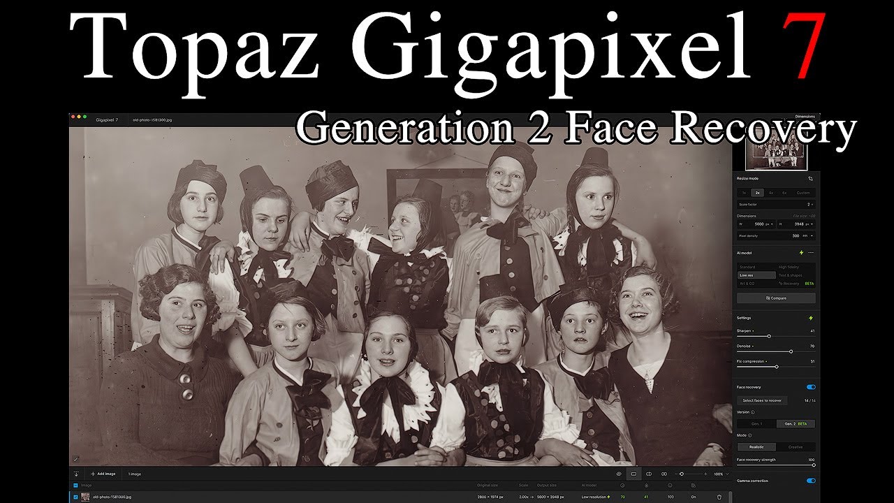 TOPAZ GIGAPIXEL 7 (Now With Generation 2 Face Recovery) New Update ...