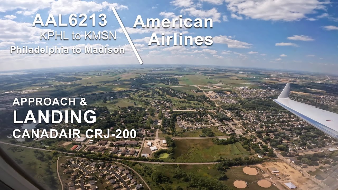 Landing: AAL6213 - Madison Dane County Regional (KMSN) Airport ...