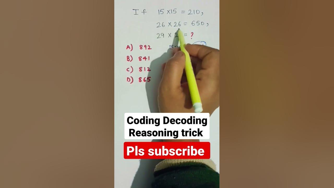 Coding Decoding Reasoning Trick Ssc Mts Ntpc Rrb Maths Crpf Ctet Delhipolice Uptet Kvs 6653