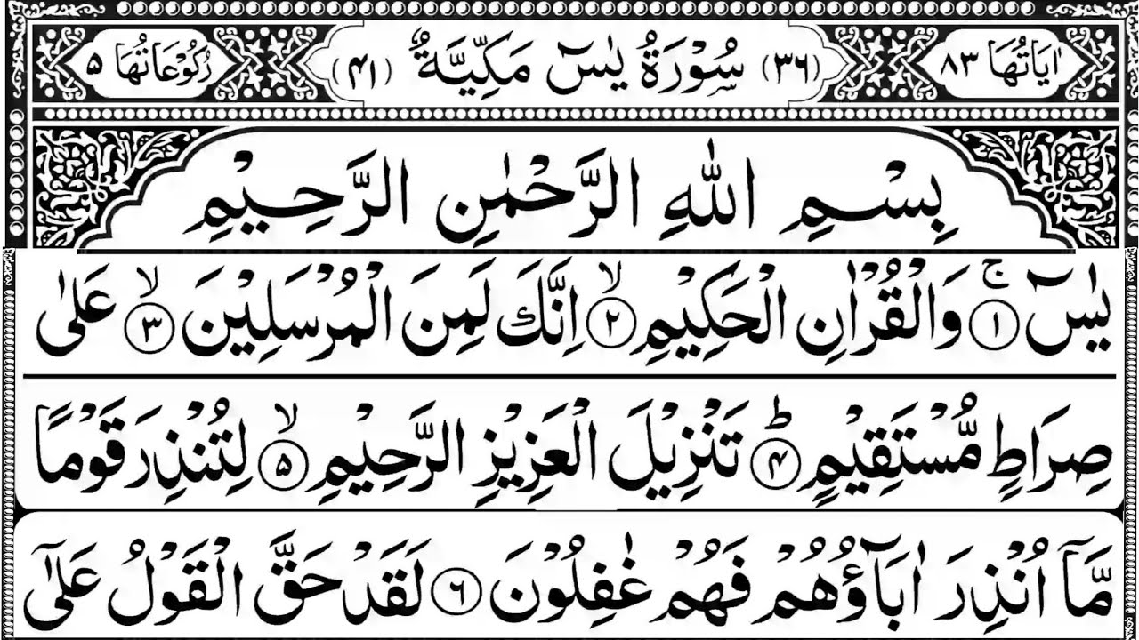 Surah Yaseen Sharif Full ( Episode 81 ) Full Hd Sura Yasin Quran ...