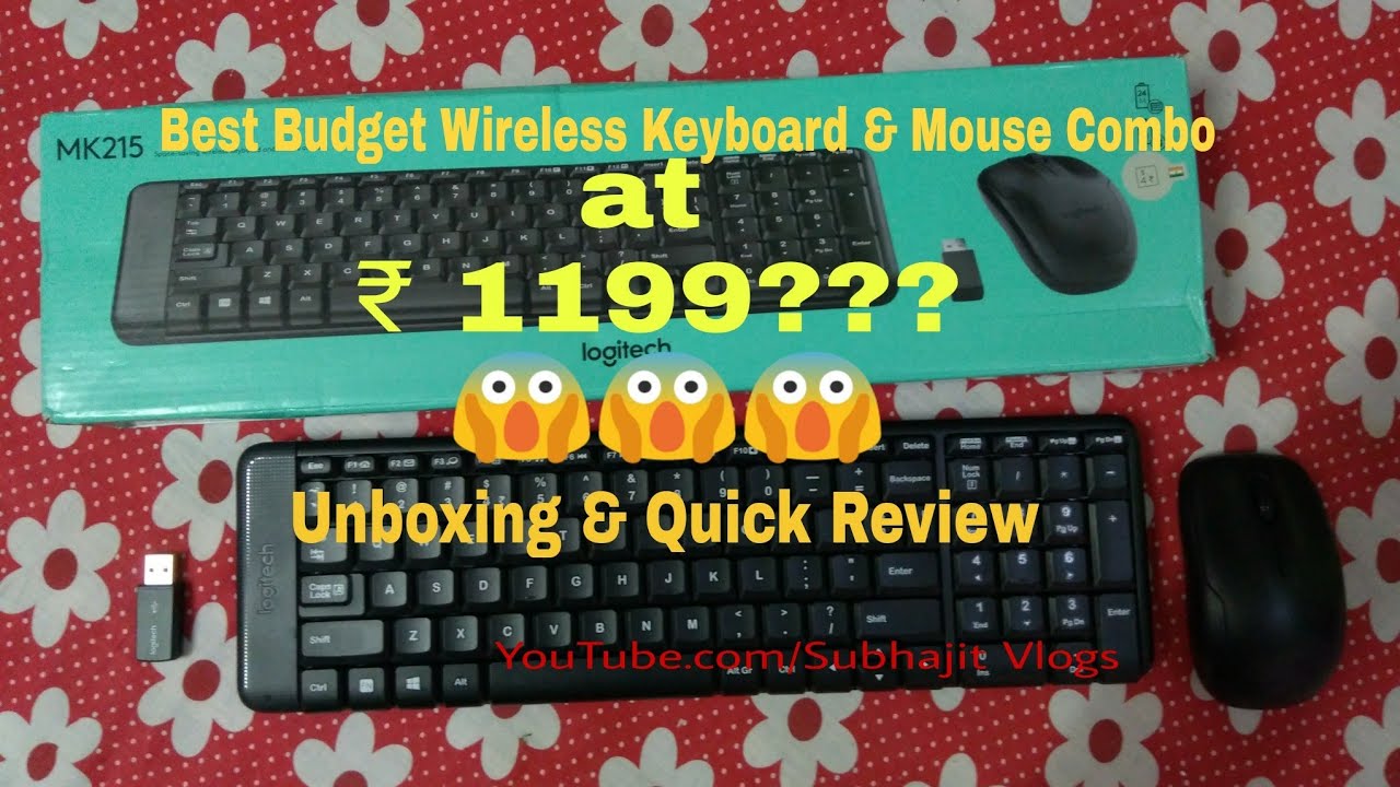 Best Budget Wireless Keyboard & Mouse Combo 2018 | Logitech MK 215 ...