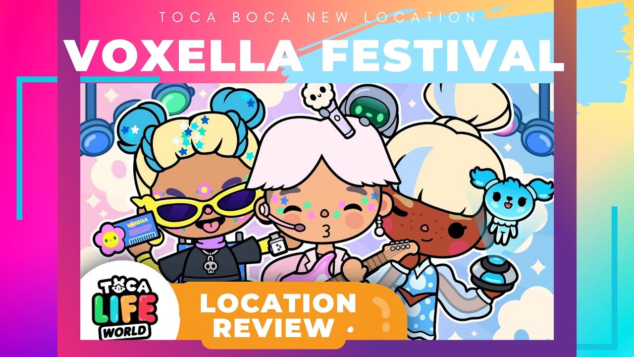 YOUR OWN MUSIC FESTIVAL⚡️ | VOXELLA new location review | Toca Life ...