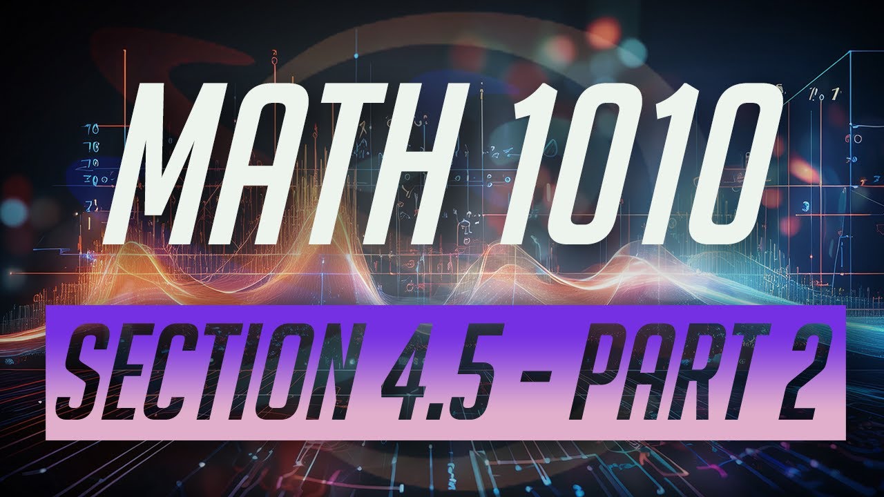 Section 4.5 - Solving Rational Equations - Part 2/3 - YouTube
