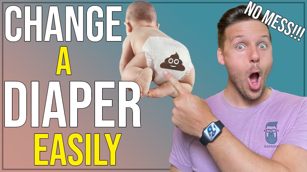 How to Change a Baby's Diaper w/ NO MESS!!! | Diaper Changing Tips ...