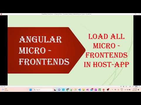 5. Angular Micro-Frontends - Load all micro-apps in host app #microfrontends #angular - YouTube