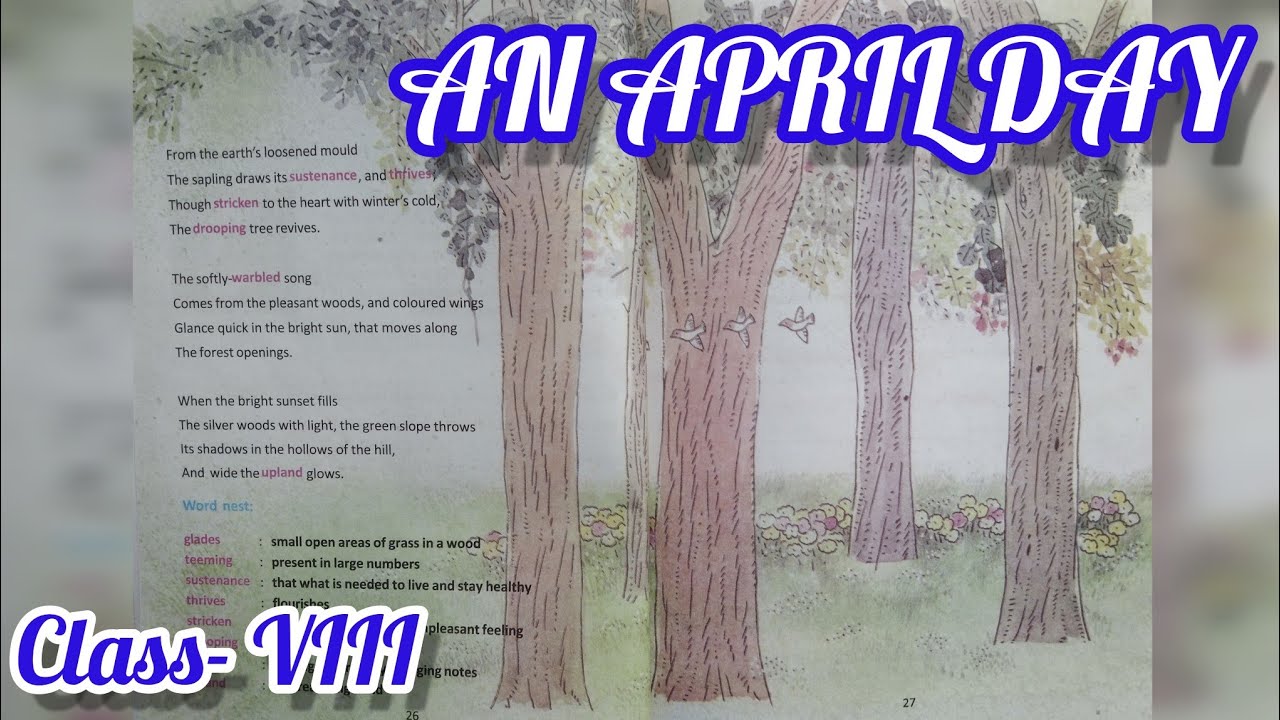 Bengali Meaning Of AN APRIL DAY || AN APRIL DAY Poem এর বঙ্গানুবাদ ...