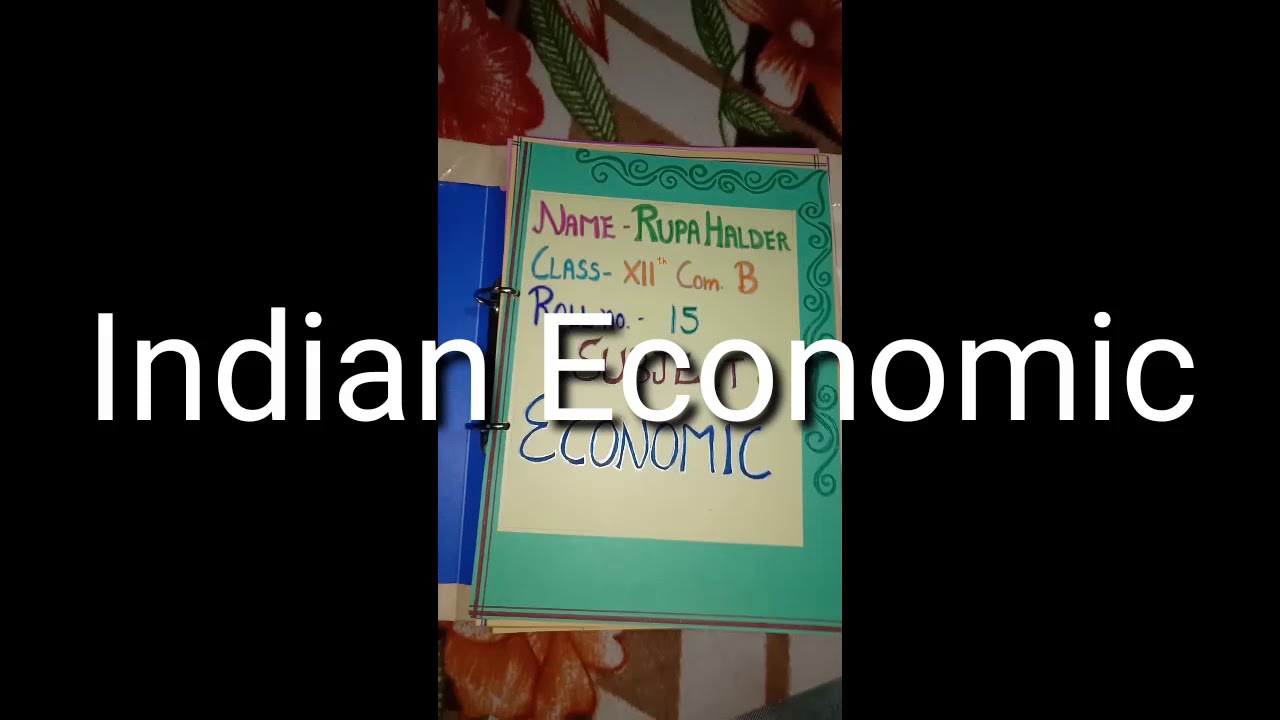 Economic project file on poverty for class 12 - YouTube