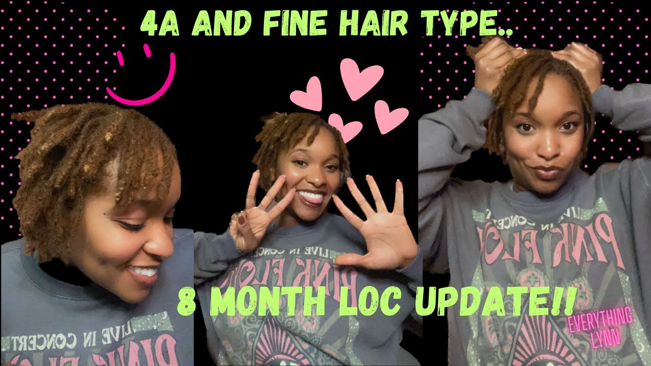 8 MONTH LOCS! 4A and FINE HAIR TYPE (quick update)🙌🏾 - YouTube