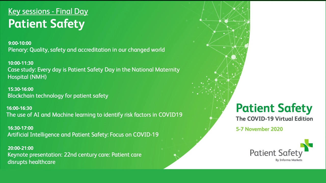 Key sessions at Patient Safety Virtual – Day 3 - YouTube