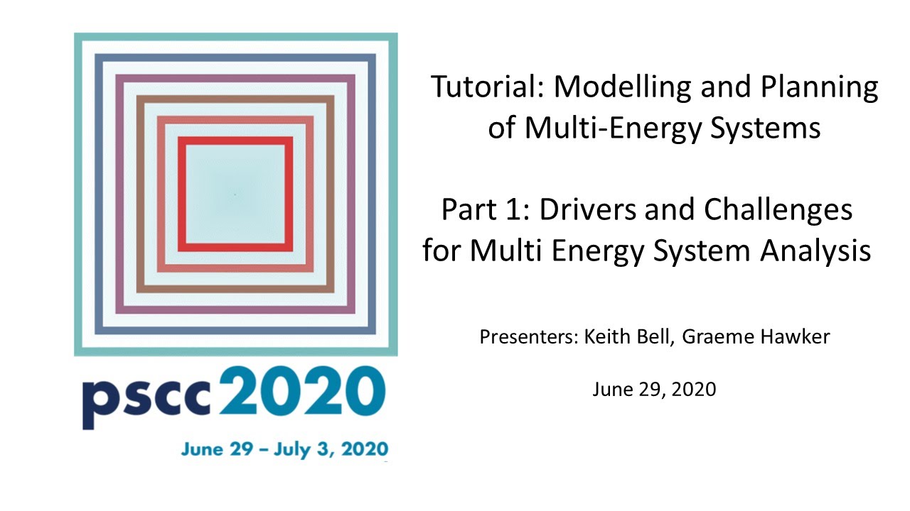 Tutorial Part 1: Drivers and Challenges for Multi Energy System ...