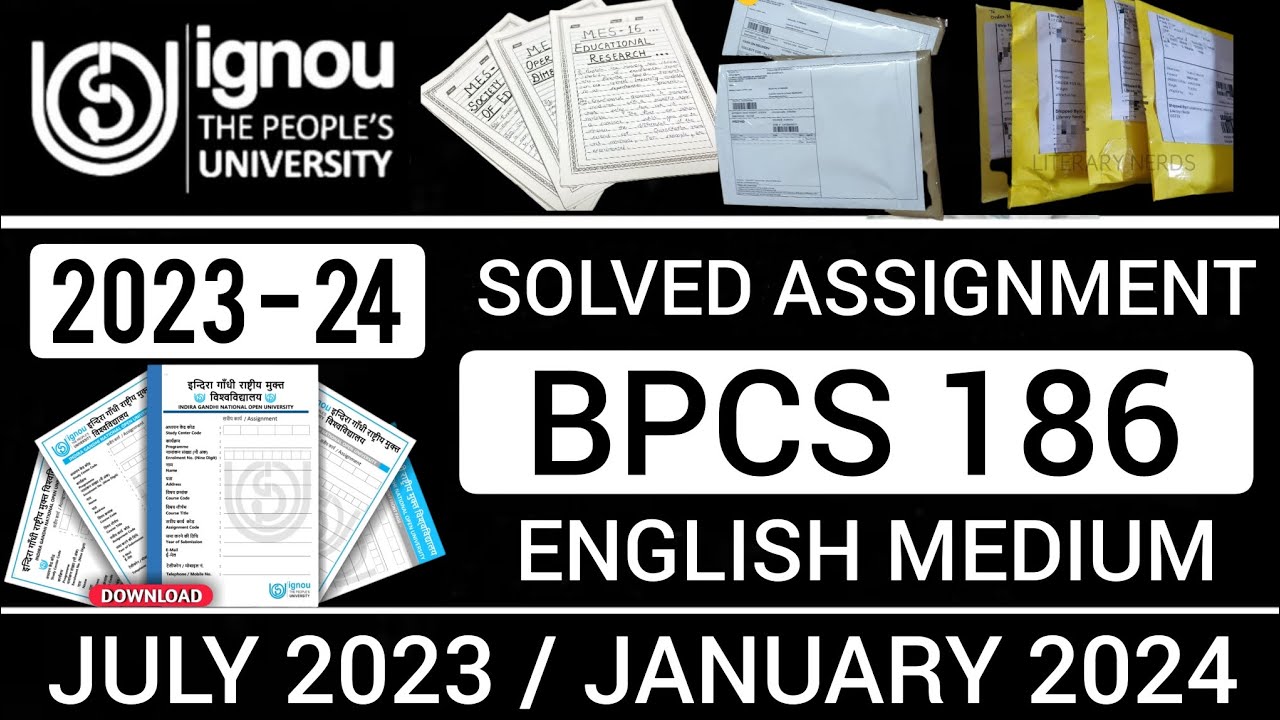 BPCS 186 SOLVED ASSIGNMENT 2023-24 | BPCS 186 SOLVED ASSIGNMENT 2024 IN ...