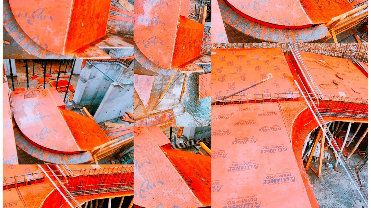 round Ram shuttering plywood shuttering slip fo Round slap round Shidi ...