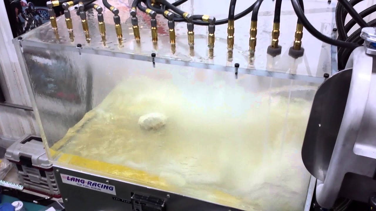 Top Fuel Motorcycle Fuel Flow Bench Alwine Racing - YouTube