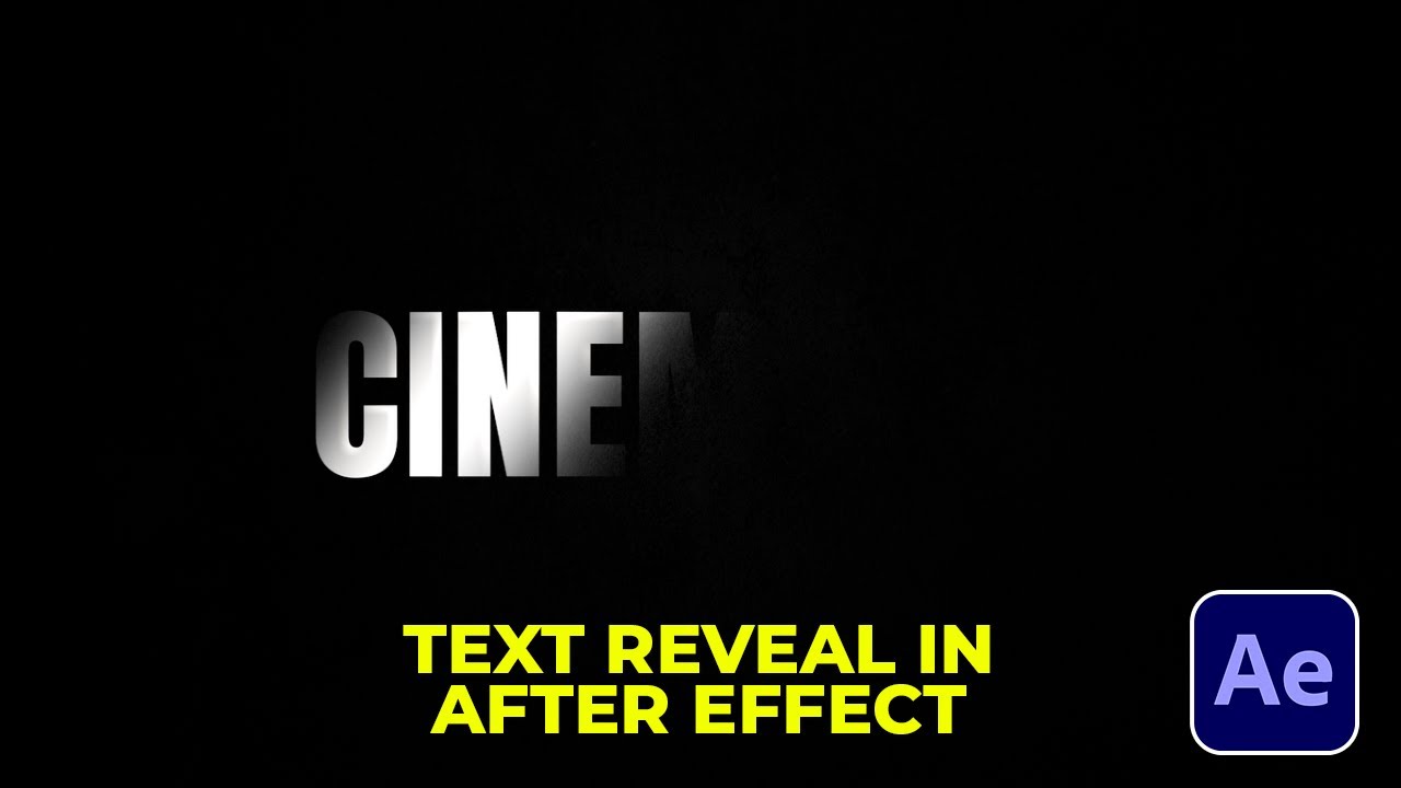 Create Simple Text Reveal Animation in after effect I Tutorial I - YouTube