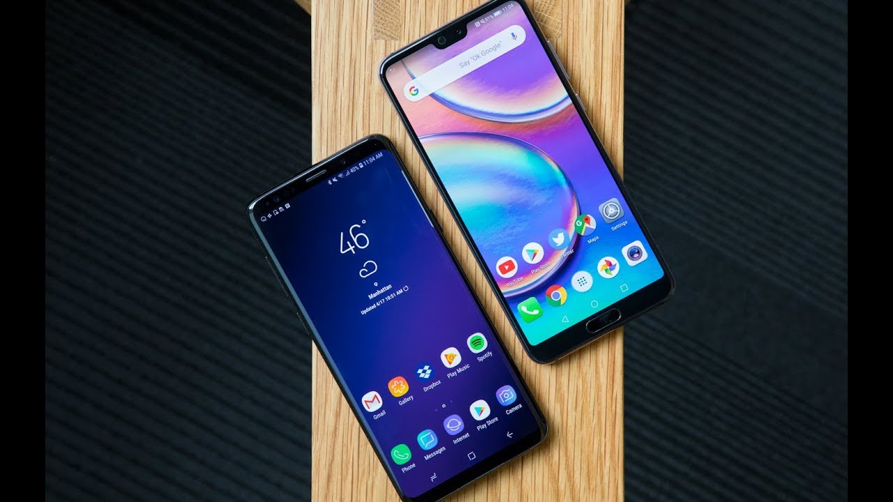 Samsung Galaxy Note 9 vs Huawei P20 Pro Reviews: Hands On Comparison - YouTube