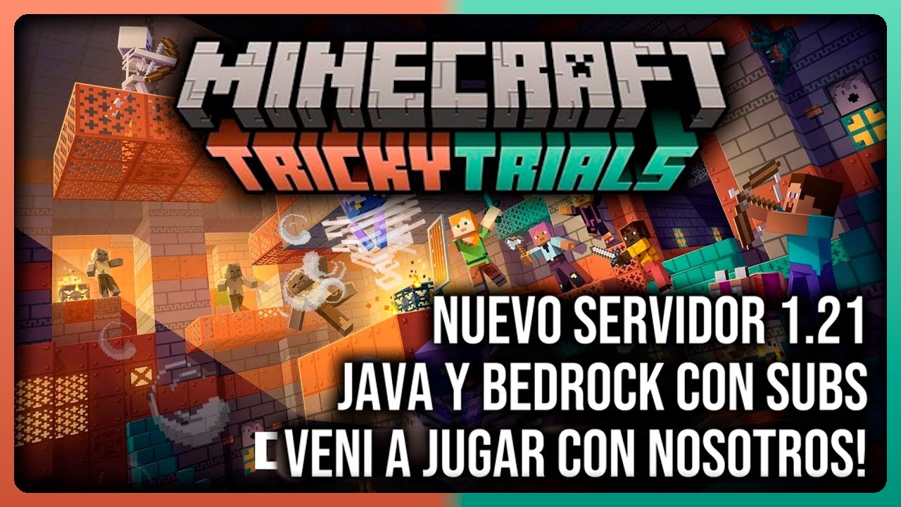 Minecraft 1.21 (NUEVA UPDATE) - Arrancando un servidor con los Subs (Bedrock+Java) - YouTube