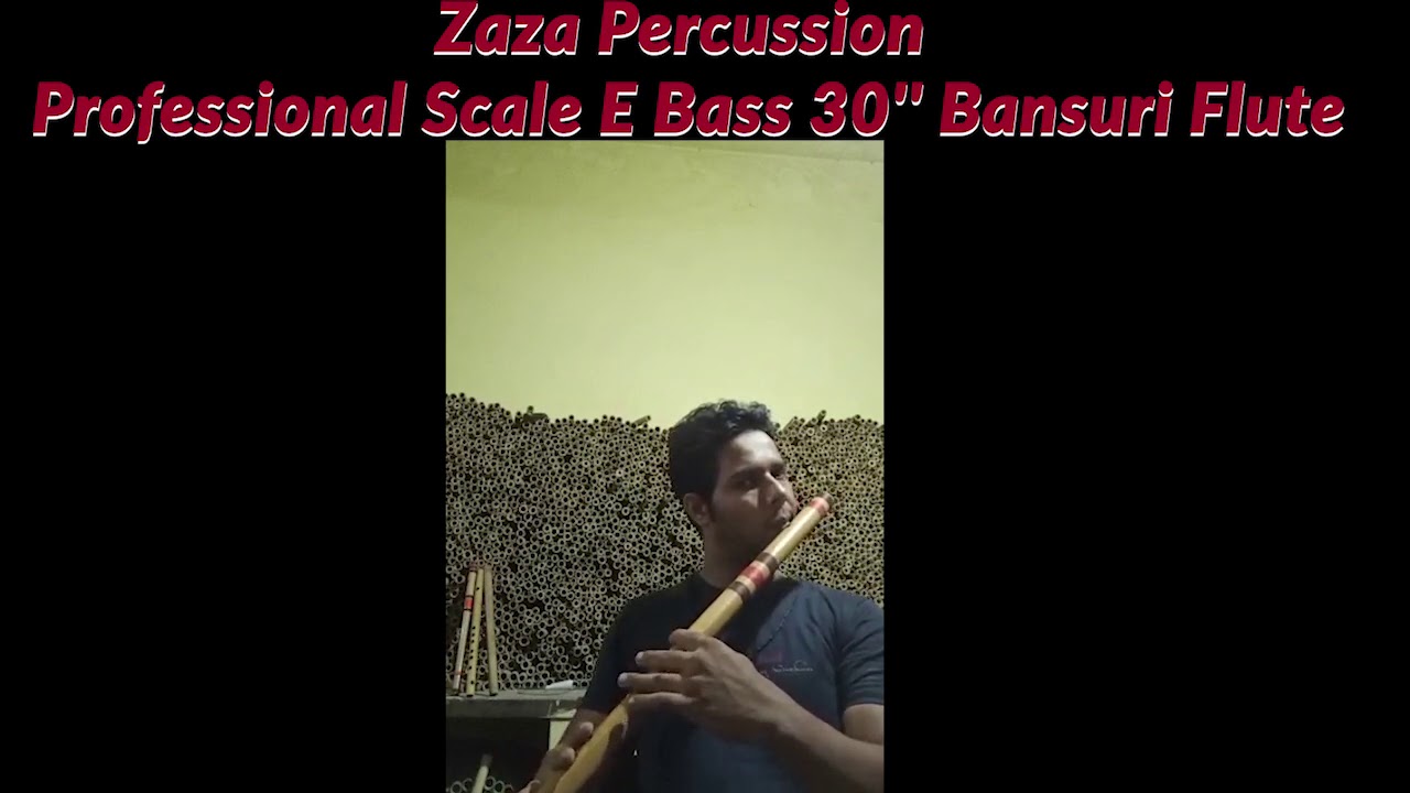 Zaza Percussion- Professional Scale E Bass 30'' Bansuri Flute (Indian ...