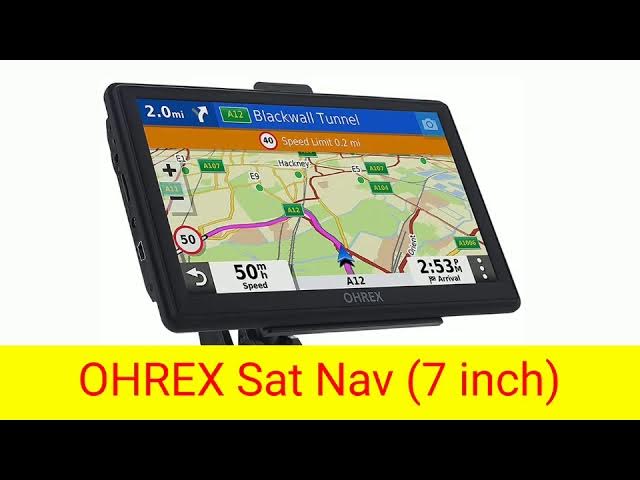 OHREX Inch Sat Nav For Truck Lorry HGV LGV Motorhome, With, 06/22/2024