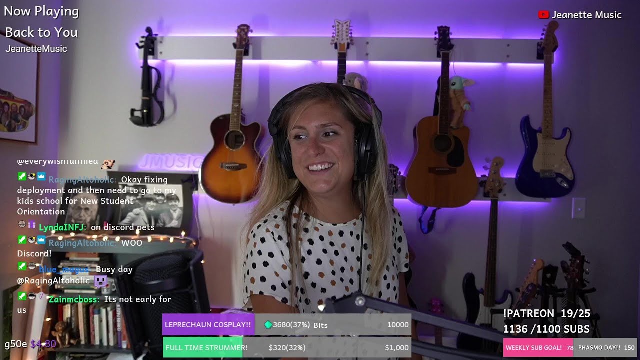JeanetteMusic 14 month Stream Time Lapse - YouTube