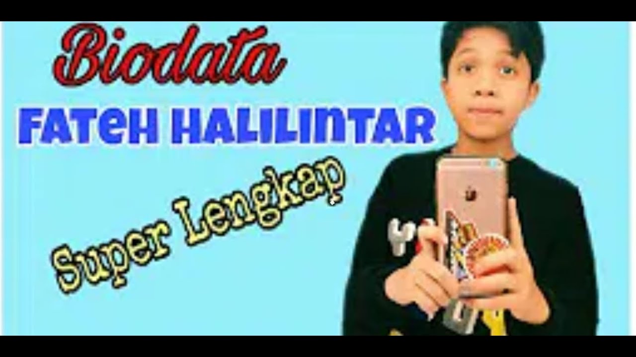 biodata fateh halilintar 2020 - YouTube