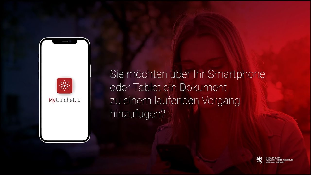 Fügen Sie ein Dokument zu einem laufenden Vorgang mit der App MyGuichet ...