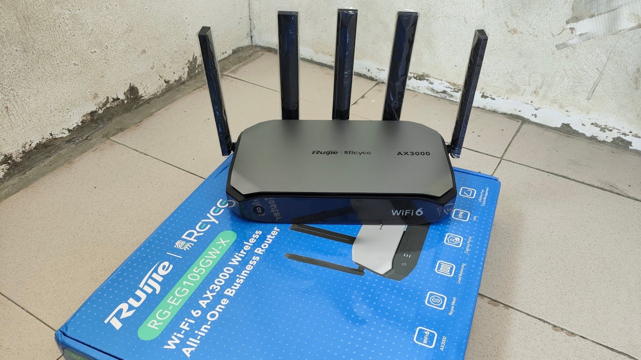 Ruijie | Reyee (Unboxing) RG-EG105GW-X All-in-One Business Router Wi-Fi ...