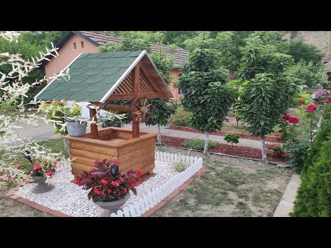 How to make wishing well Kako napraviti ukrasni bunar