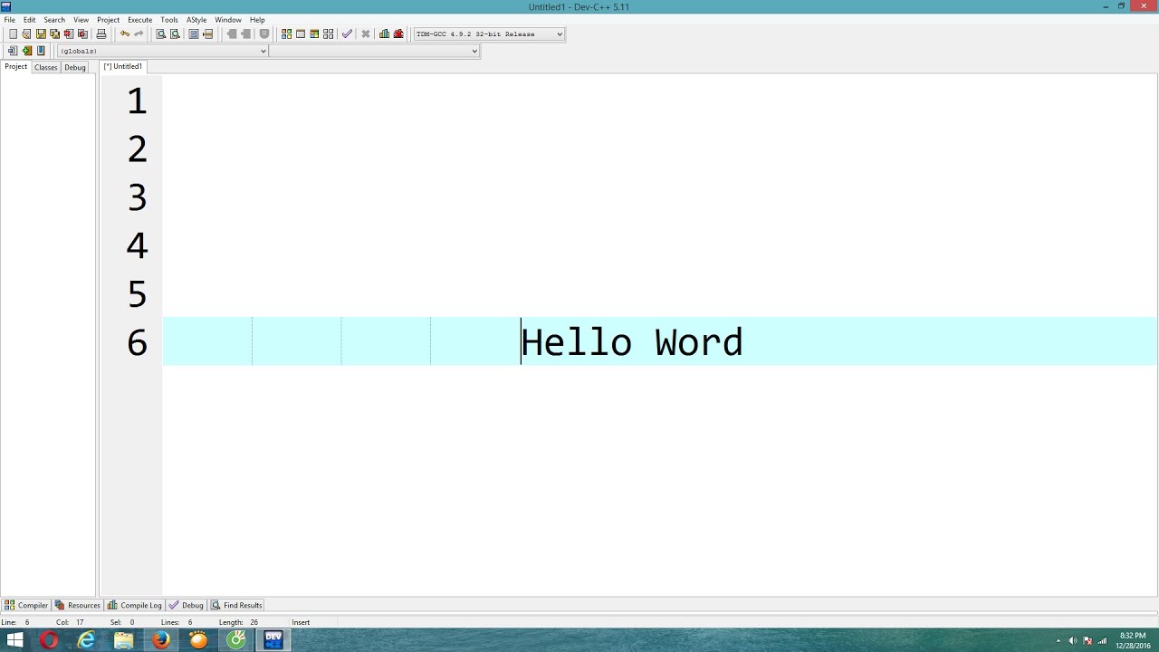 Dev C Begin Hello World Youtube
