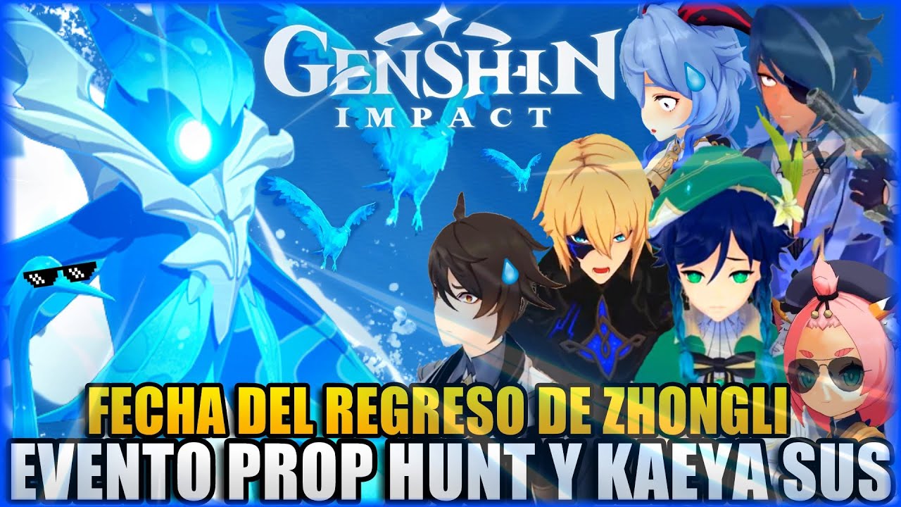 NUEVO EVENTO PROP HUNT, Fecha Banner de Zhongli, Oceanida Endora y mas ...