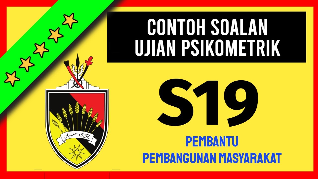 Contoh Soalan Ujian Psikometrik PEMBANTU PEMBANGUNAN MASYARAKAT S19 (SUK NEGERI SEMBILAN N9 ...