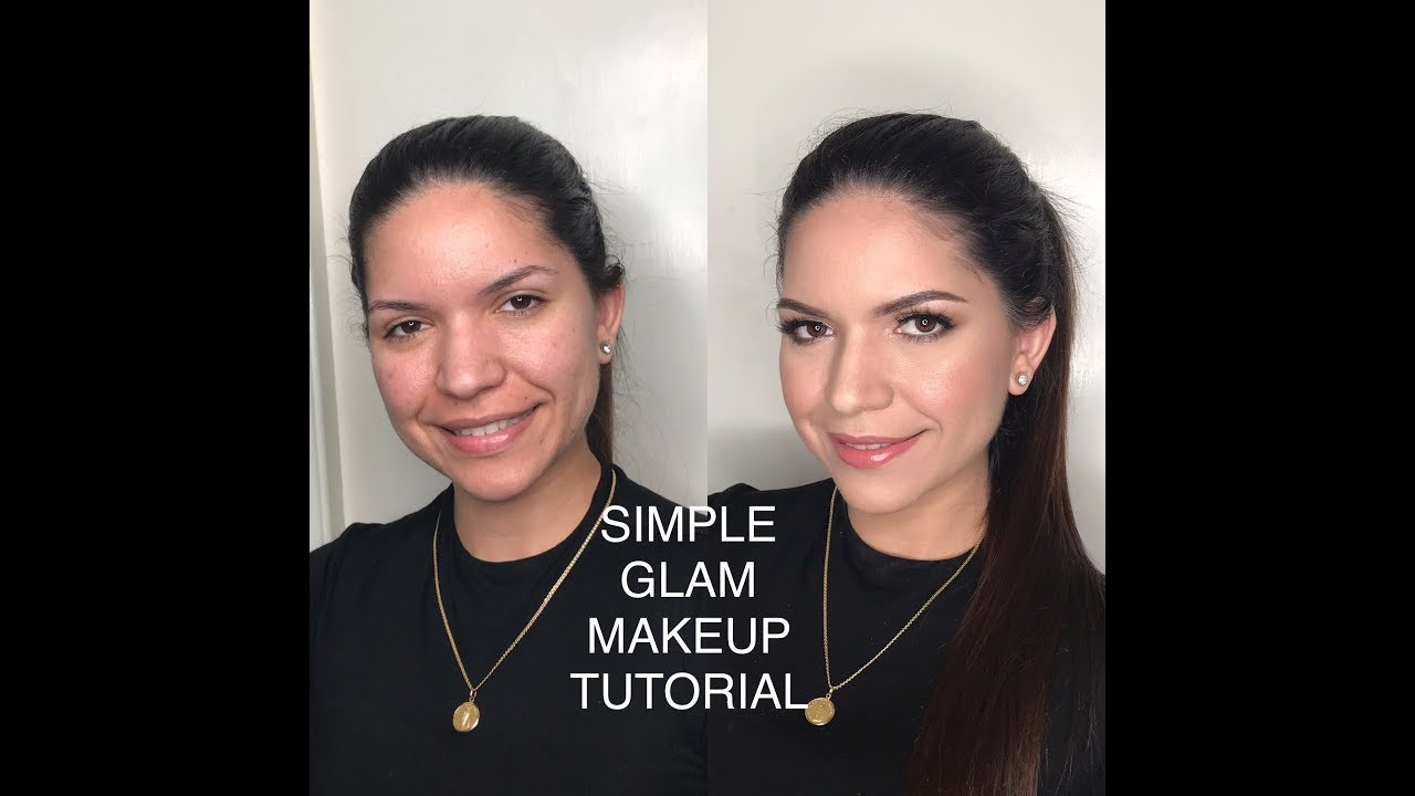 Simple Glam Makeup Tutorial. Soft Glam and Natural Look Makeup For ...