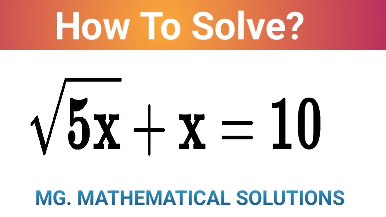 A nice algebra question| Math Olympiad| How to solve?🤔🤔 - YouTube