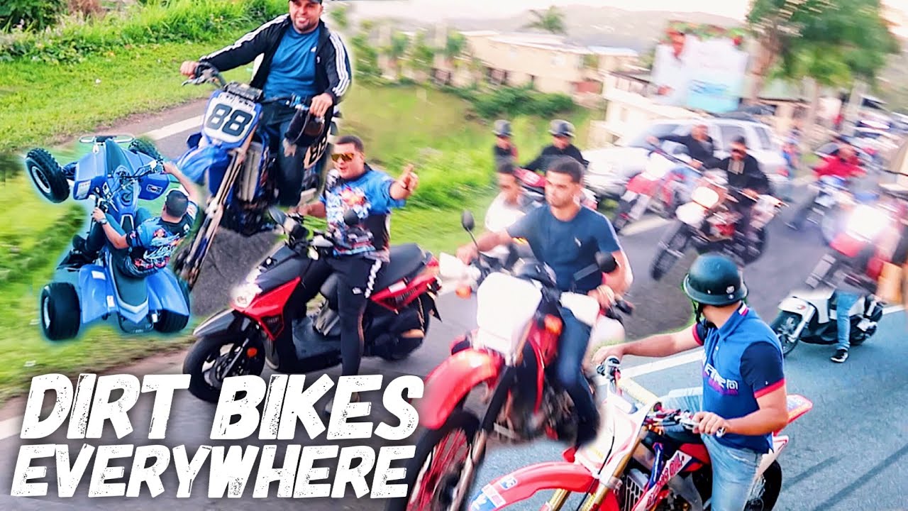 DIRT BIKES TAKE OVER PUERTO RICO. INSANE! - YouTube