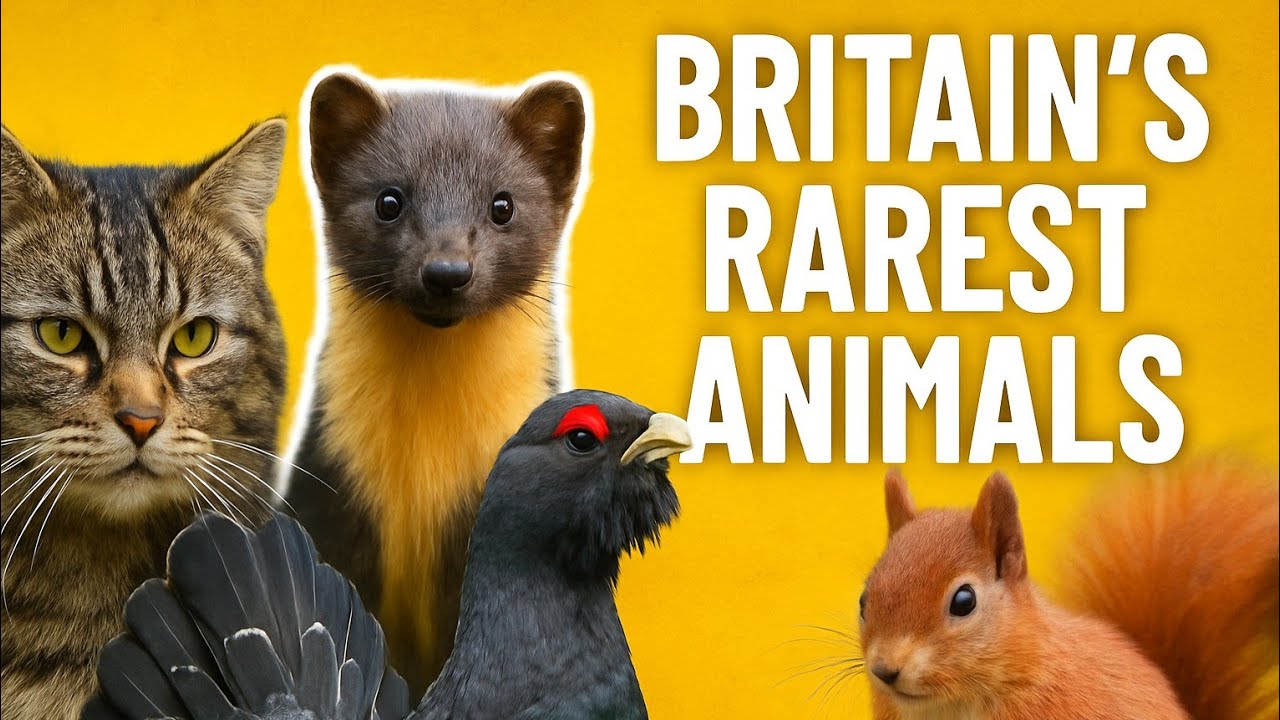 top 10 list : 10 of the UK rarest animals - YouTube