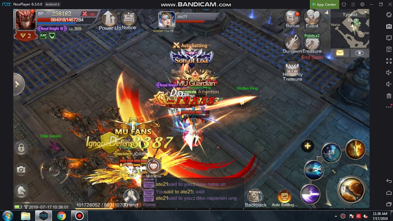 MU ORIGIN 2 | MASTER (ELF) vs ROYAL (BK) - YouTube