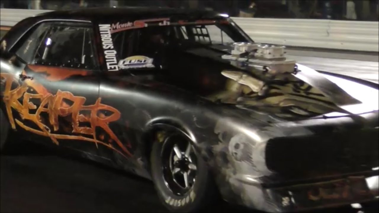 Street Outlaws Reaper vs Fast n2o Firebird at the Winter Meltdown race ...