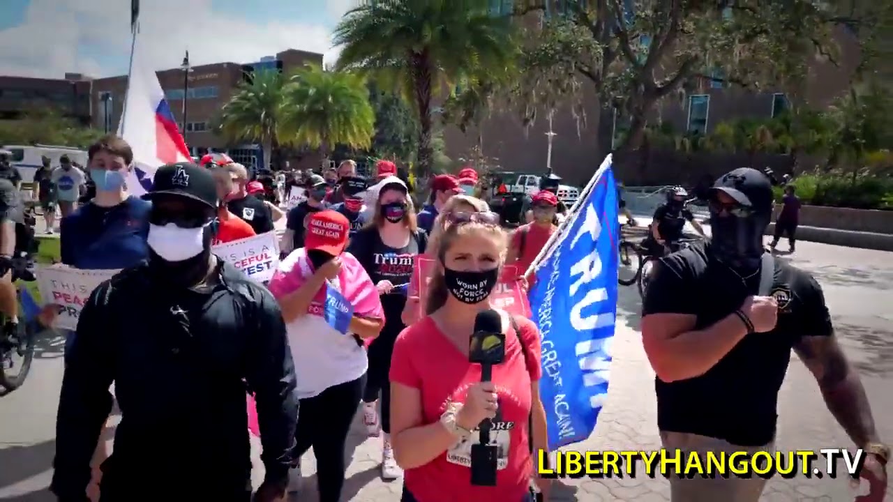 Kaitlin Bennett Liberty Hangout Fight Back Ucf Blm In Support Of Trump 5658