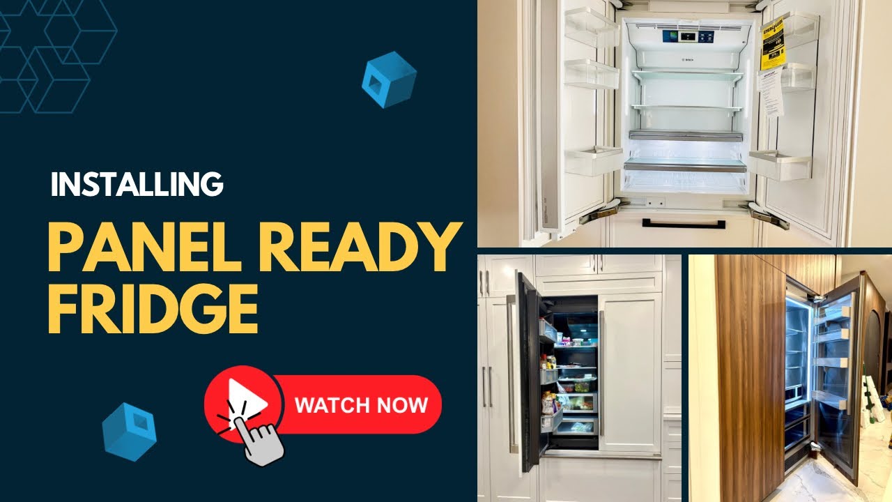 Jennair fridge panel Installation - YouTube