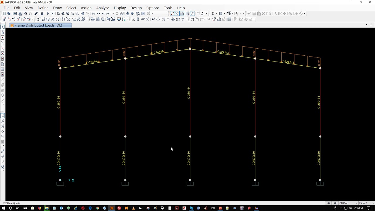 how to design sap2000 v20 steel building - YouTube