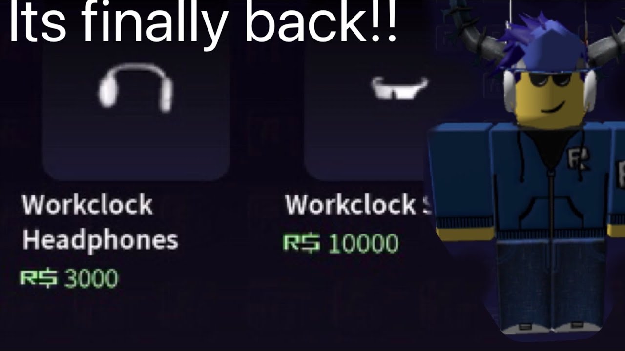 Retro Studio FINALLY added back WorkClock items! | Roblox - YouTube